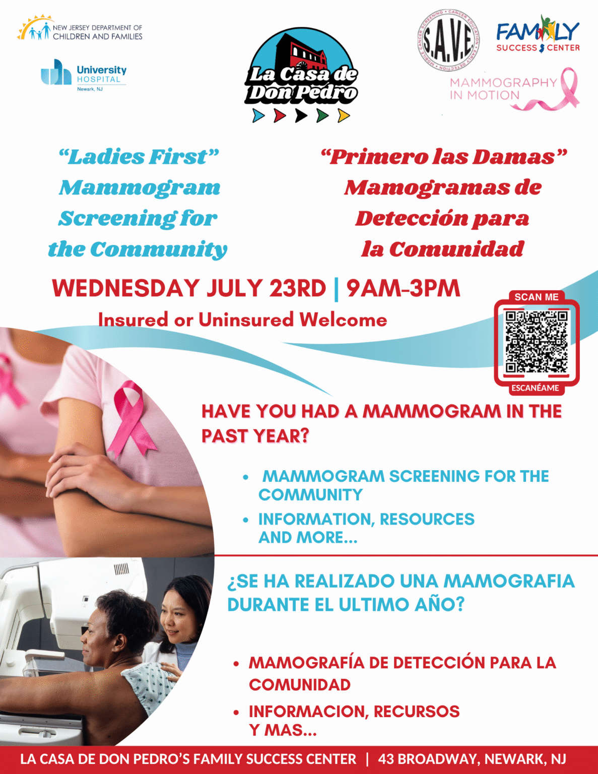 Free Mammogram Screenings – La Casa de Don Pedro